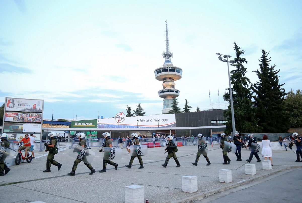 Ισχυρή αστυνομική παρουσία σήμερα στη Θεσσαλονίκη για τα εγκαίνια της ...